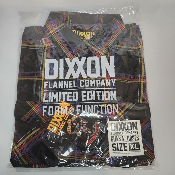 DIXXON | Shirts | Dixxon X Guns N Roses Flannel Shirt Collab Appetite ...